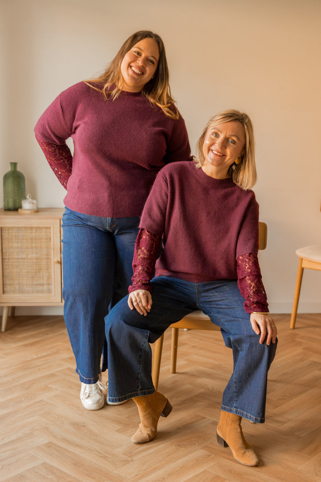 Pull Isaac bordeaux – Not Parfaite
